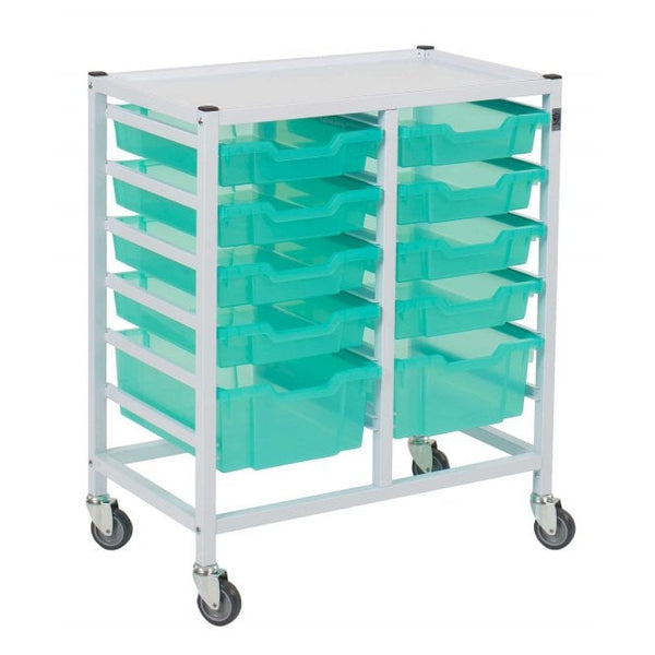 Compact Double Column Fixed Runner Trolley – Seal Medical